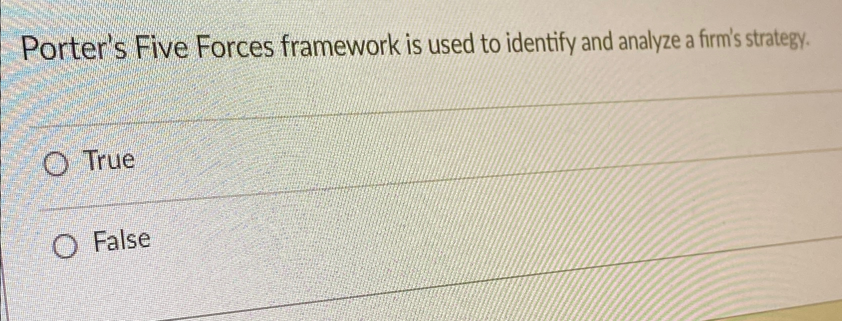 Solved Porter's Five Forces framework is used to identify | Chegg.com