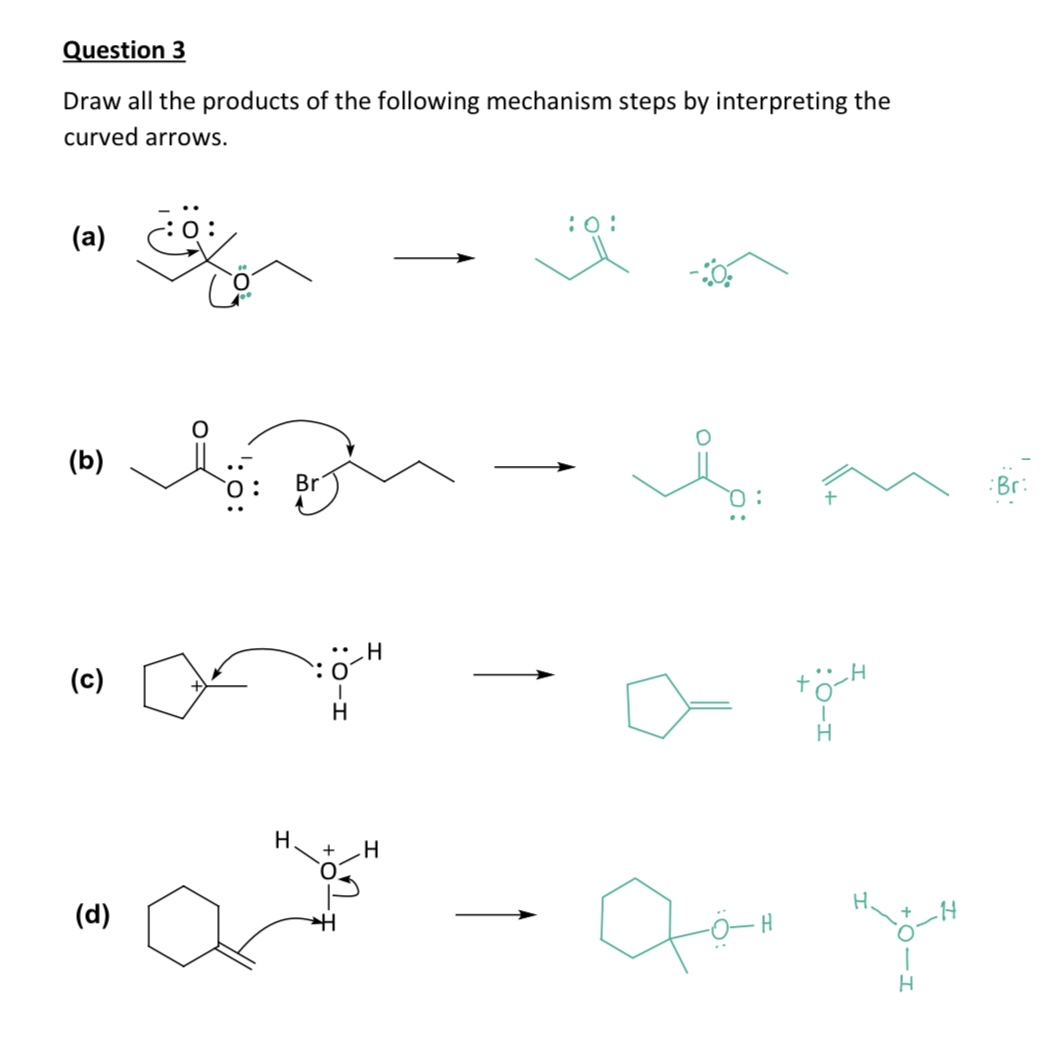 Question 3Draw all the products of the following | Chegg.com