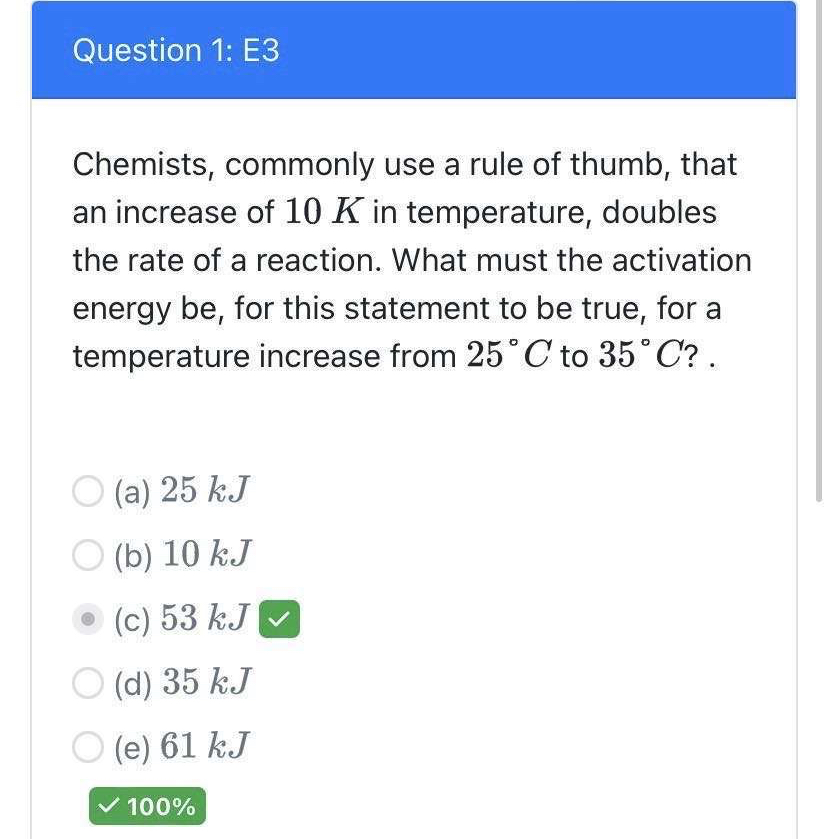 Solved Question 1: E3Chemists, commonly use a rule of thumb, | Chegg.com