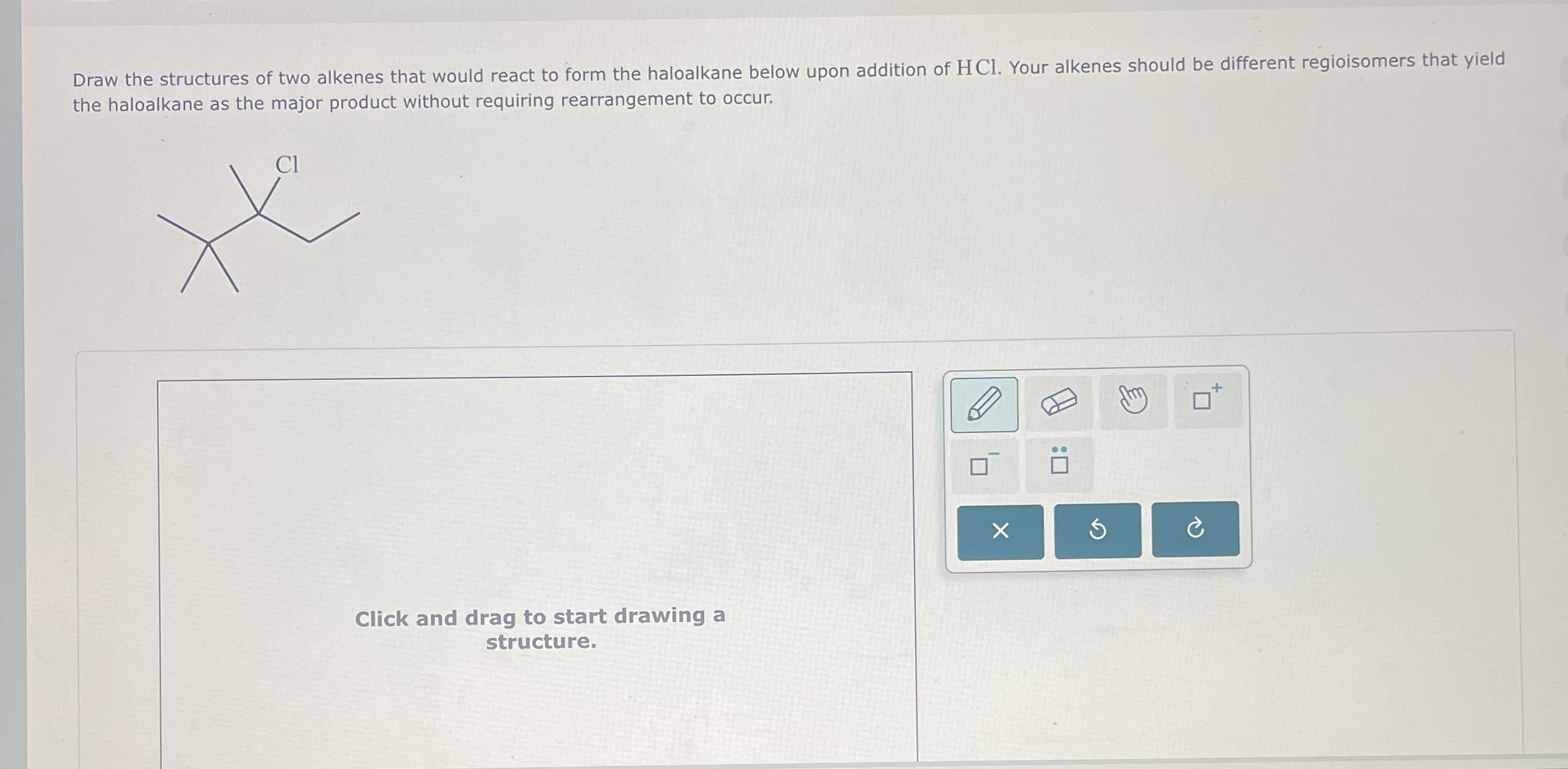 Solved Draw the structures of two alkenes that would react | Chegg.com