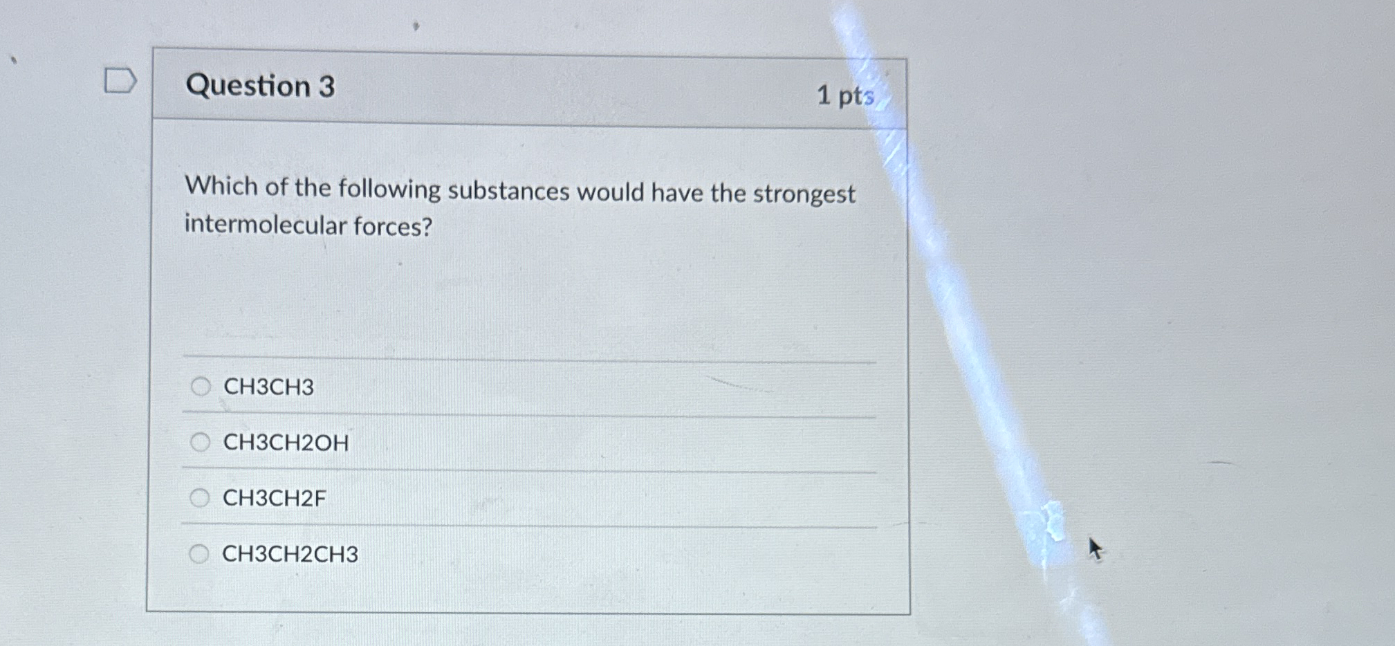 Question 31 ﻿ptsWhich of the following substances | Chegg.com