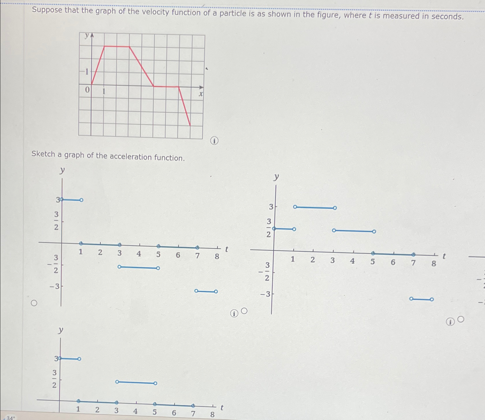 Solved Suppose that the graph of the velocity function of a | Chegg.com