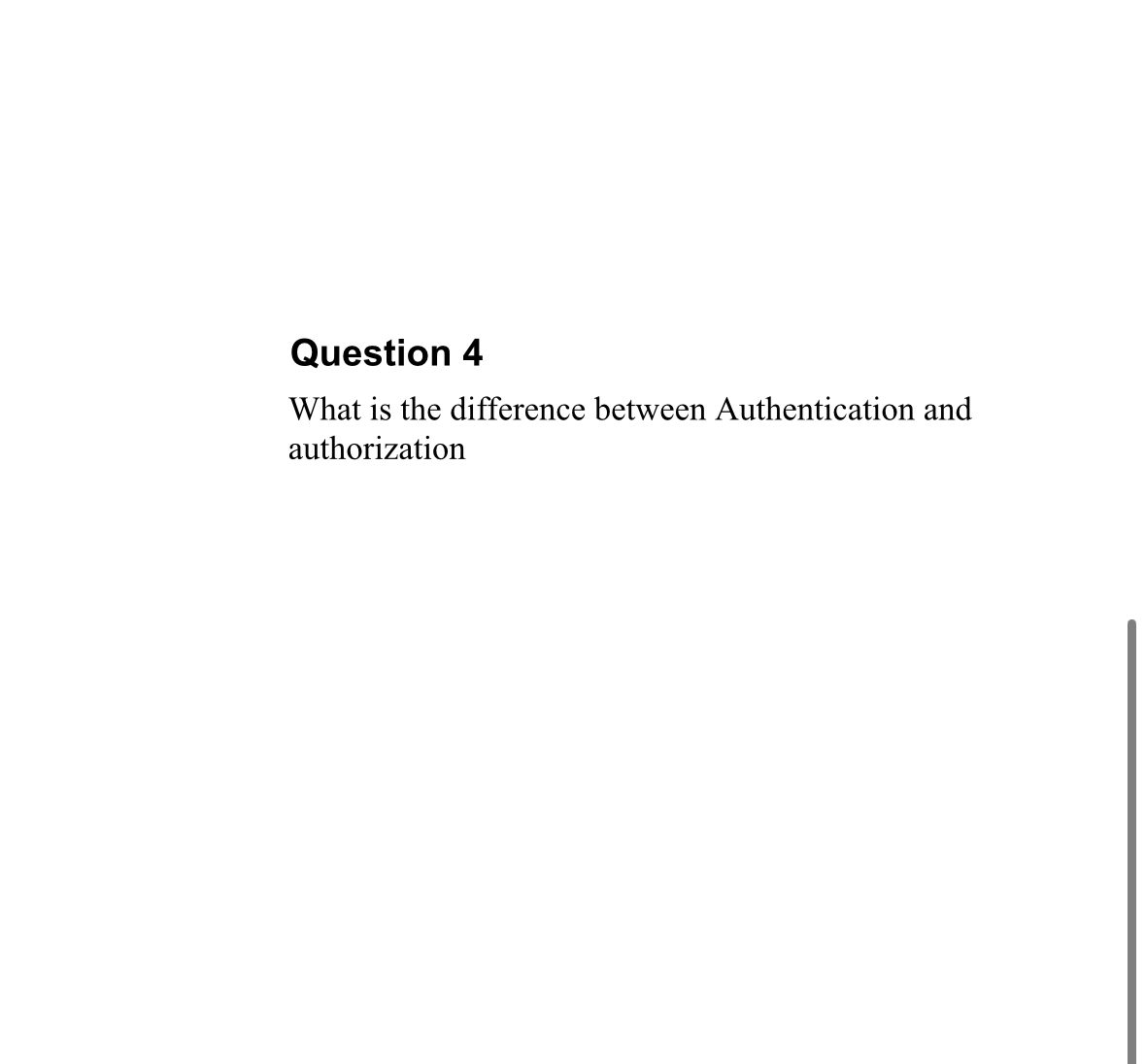 Solved Question 4What is the difference between | Chegg.com