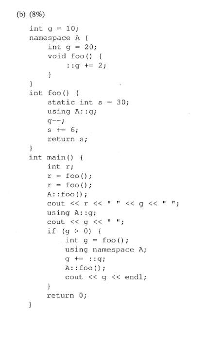 Solved (b) (8%) | Chegg.com