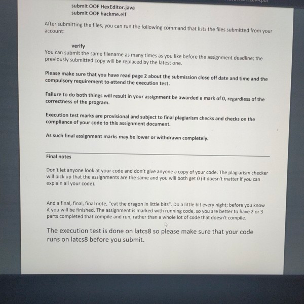 Solved 1GB = 20 Task 1 Create a class HexEditor and create a | Chegg.com