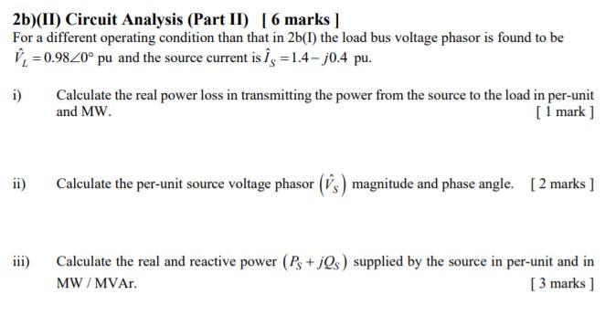 Solved 2b) Circuit Analysis (12 marks ] Consider the circuit | Chegg.com