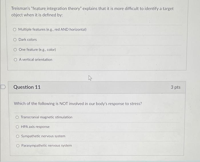 Solved Treisman's "feature integration theory" explains that | Chegg.com