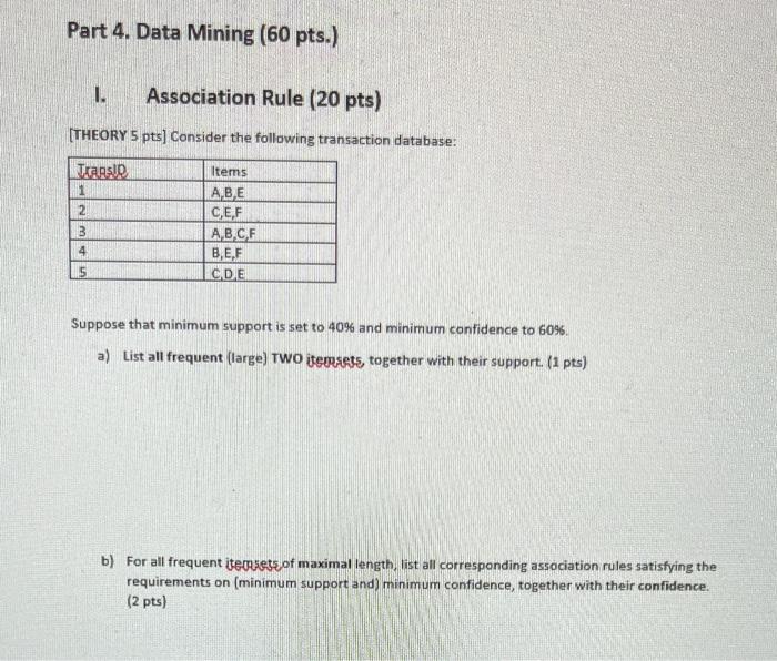Solved [THEORY 5 pts] Consider the following transaction | Chegg.com