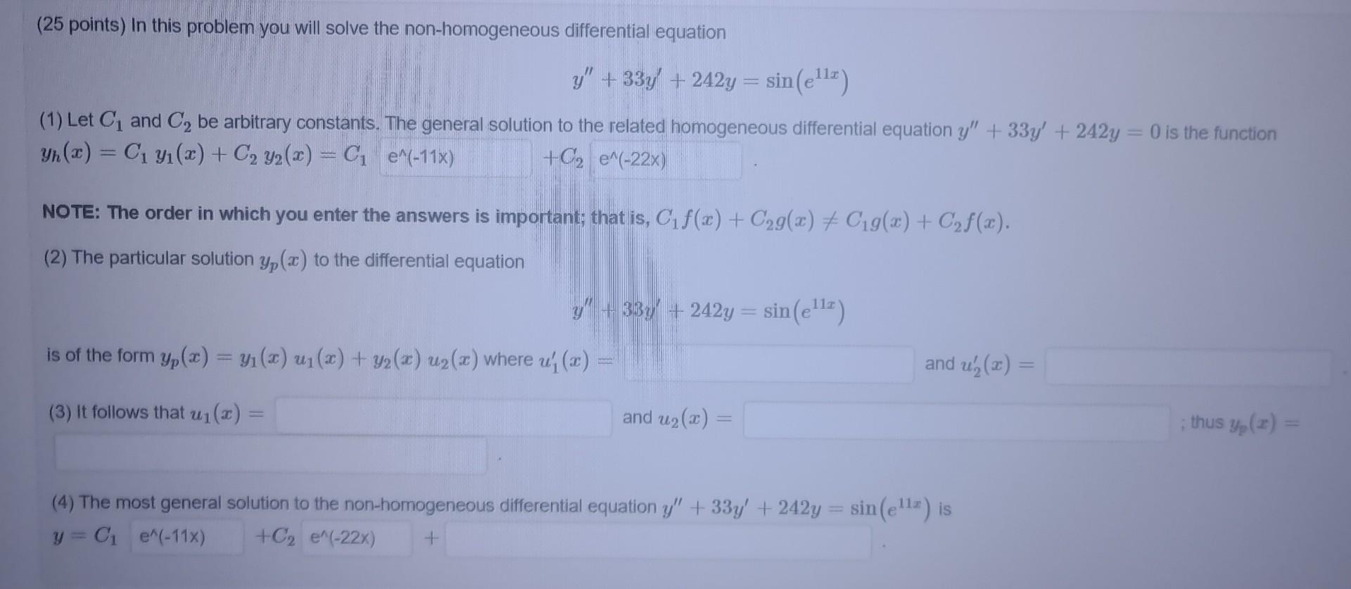 Solved (25 points) In this problem you will solve the | Chegg.com