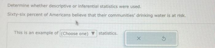 Solved Determine whether descriptive or inferential | Chegg.com