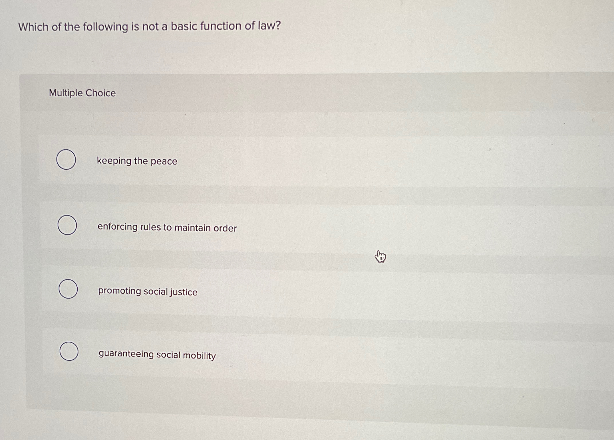 Solved Which of the following is not a basic function of | Chegg.com