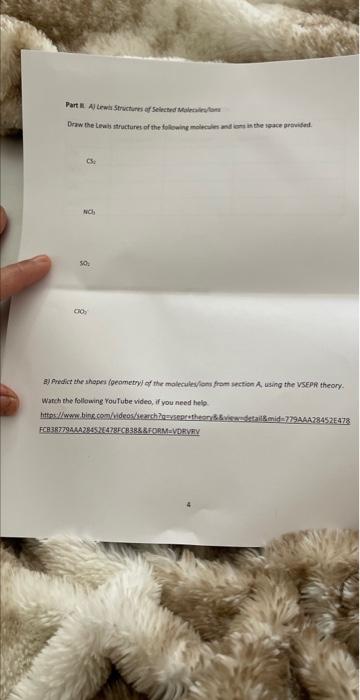 Solved Procedure Part 1. Lewb Structures for aimple | Chegg.com