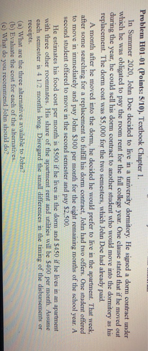 Solved Problem H01-01 (Points: 5/10). Textbook Chapter 1. In | Chegg.com