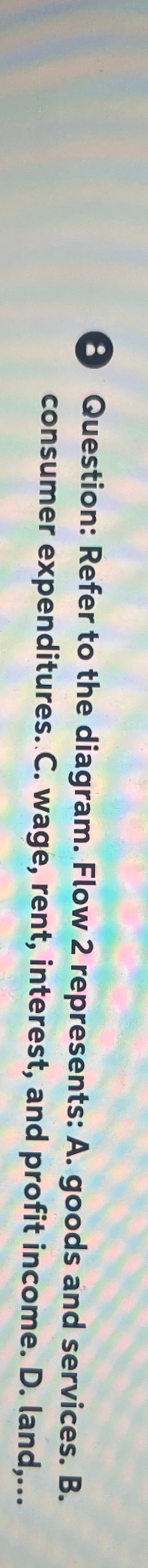 Solved (2) ﻿Question: Refer to the diagram. Flow 2 | Chegg.com