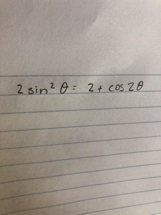 Solved Use a Double or Half-Angle Formula to solve the | Chegg.com