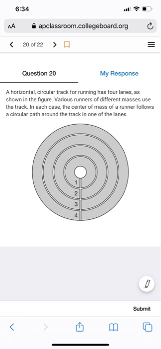 Solved 6:34 AA apclassroom.collegeboard.org | Chegg.com