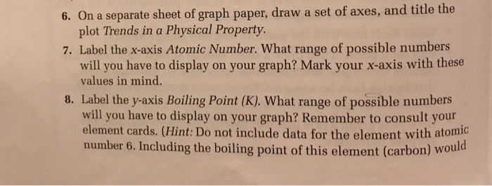 6. On a separate sheet of graph paper, draw a set of | Chegg.com