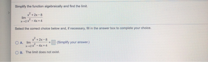 Solved The notation lim F(x) is read X-5 Choose the correct | Chegg.com