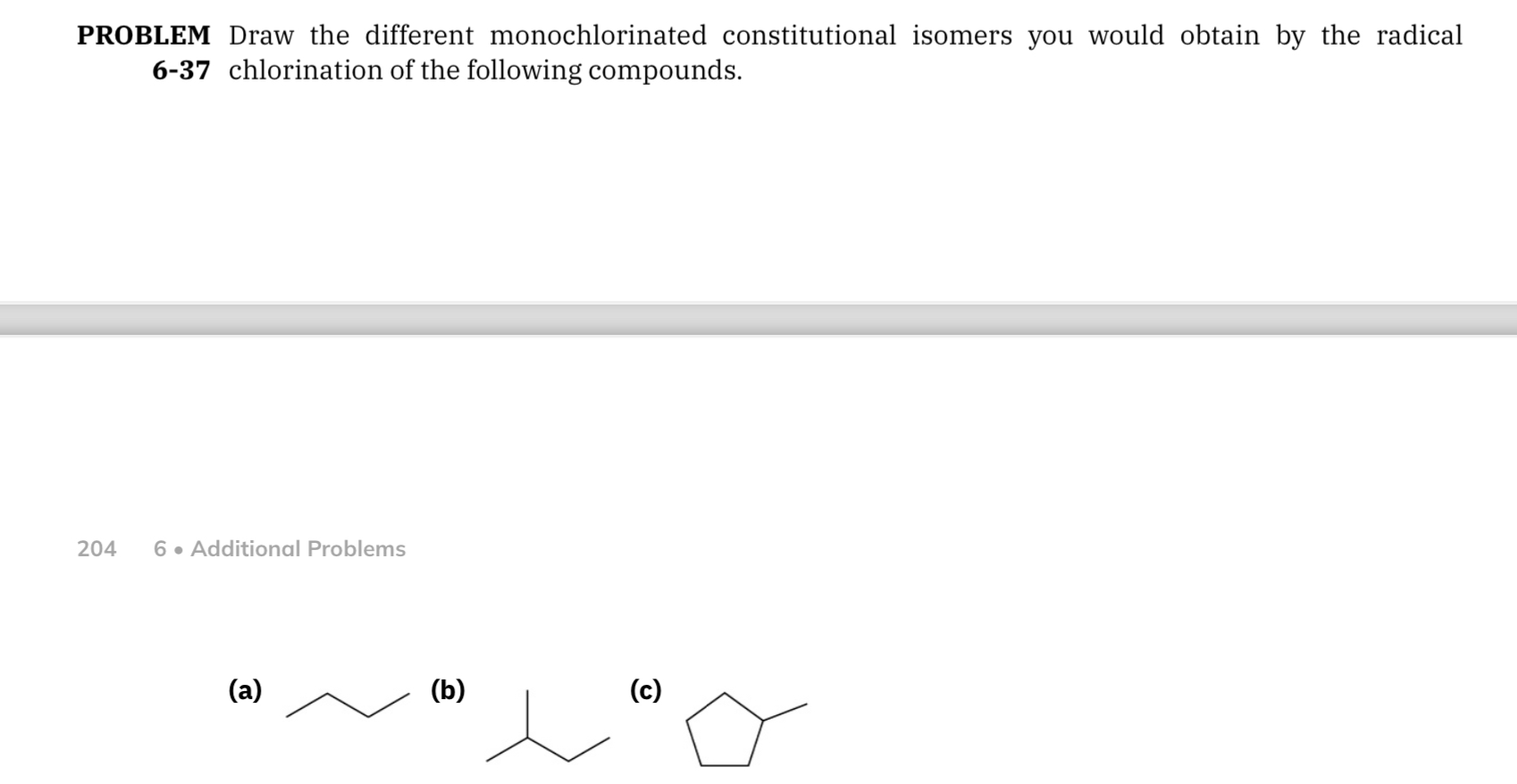 PROBLEM Draw the different monochlorinated | Chegg.com