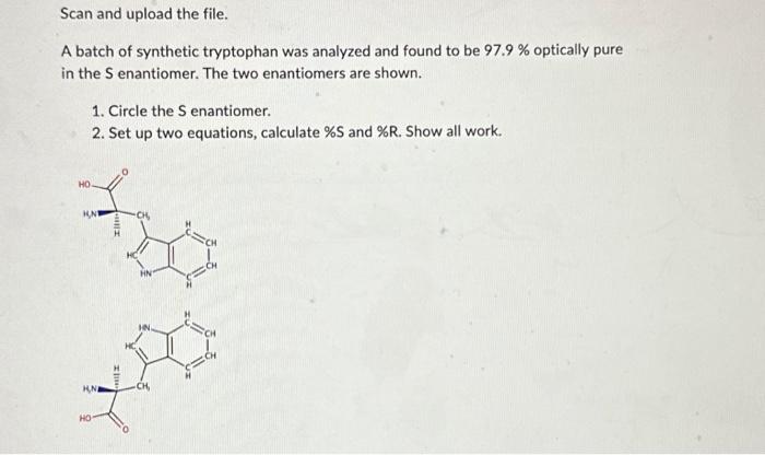 Solved Scan and upload the file. A batch of synthetic | Chegg.com