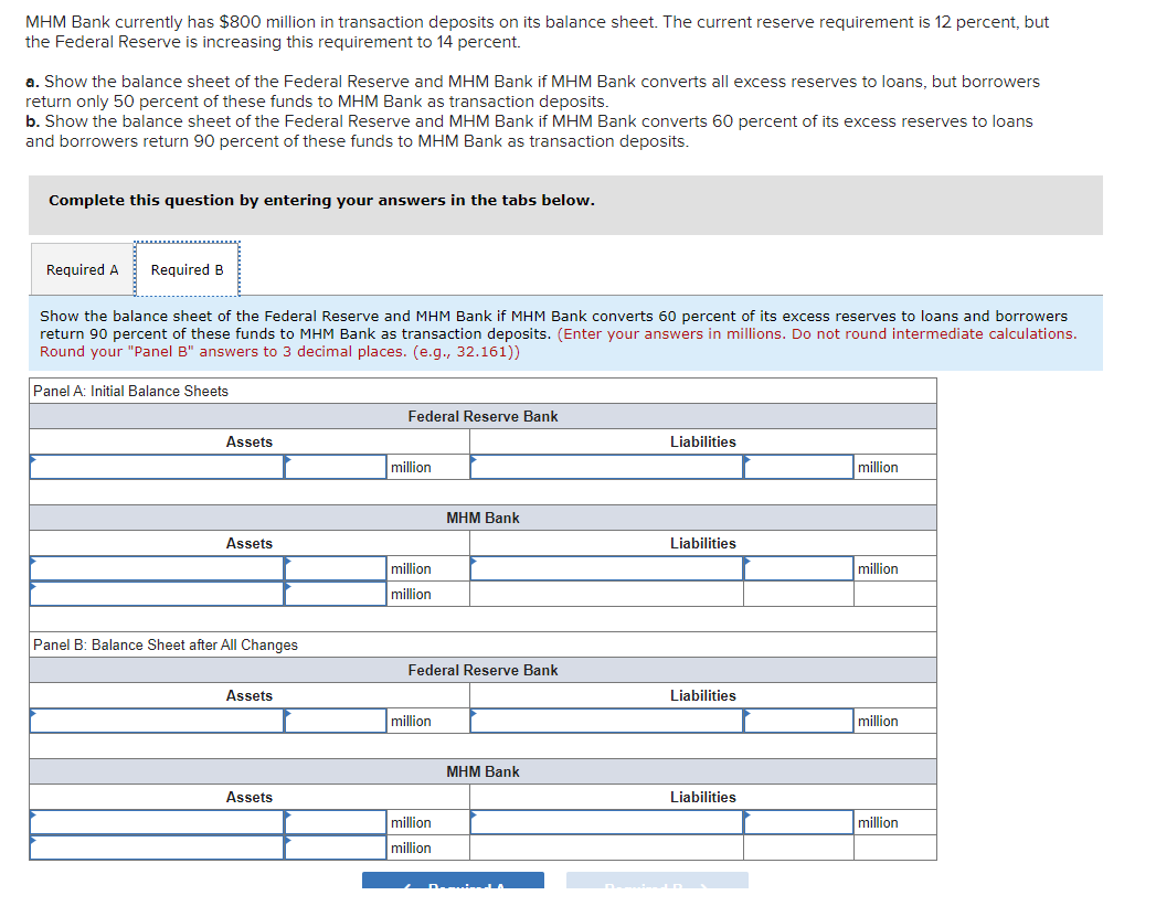 Solved PLEASE SHOW ALL WORK IN EXCEL MHM Bank currently has | Chegg.com