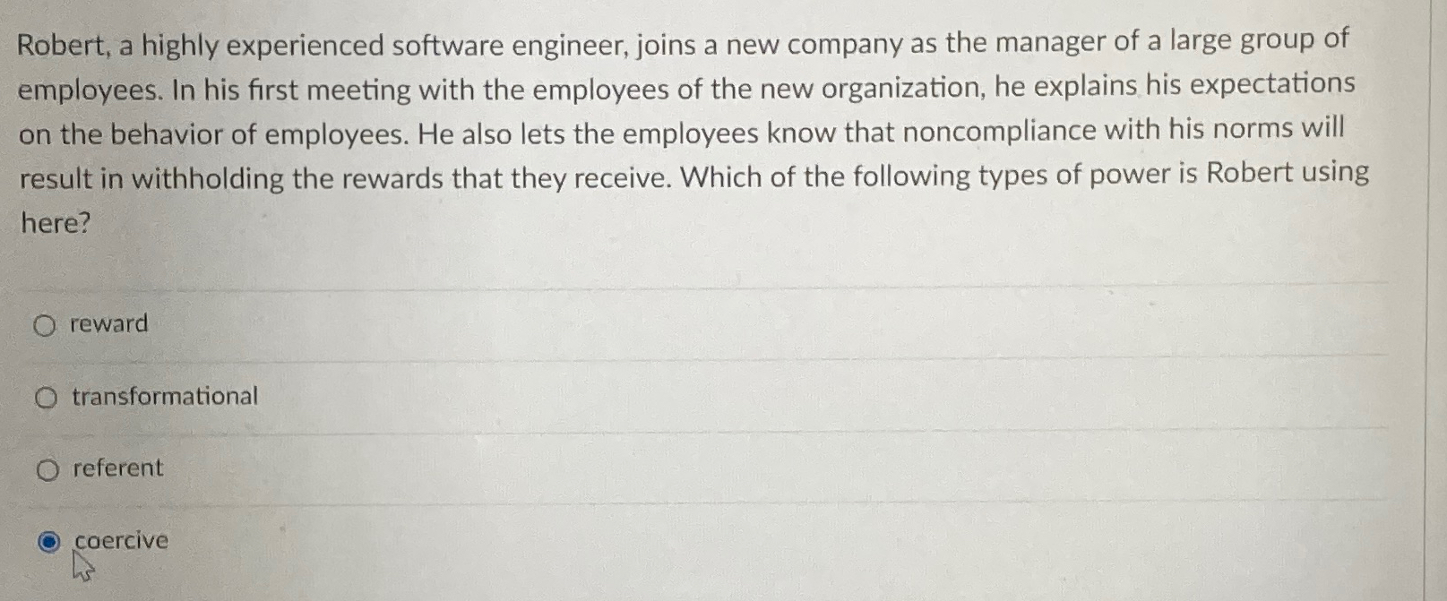 Solved Robert, a highly experienced software engineer, joins | Chegg.com