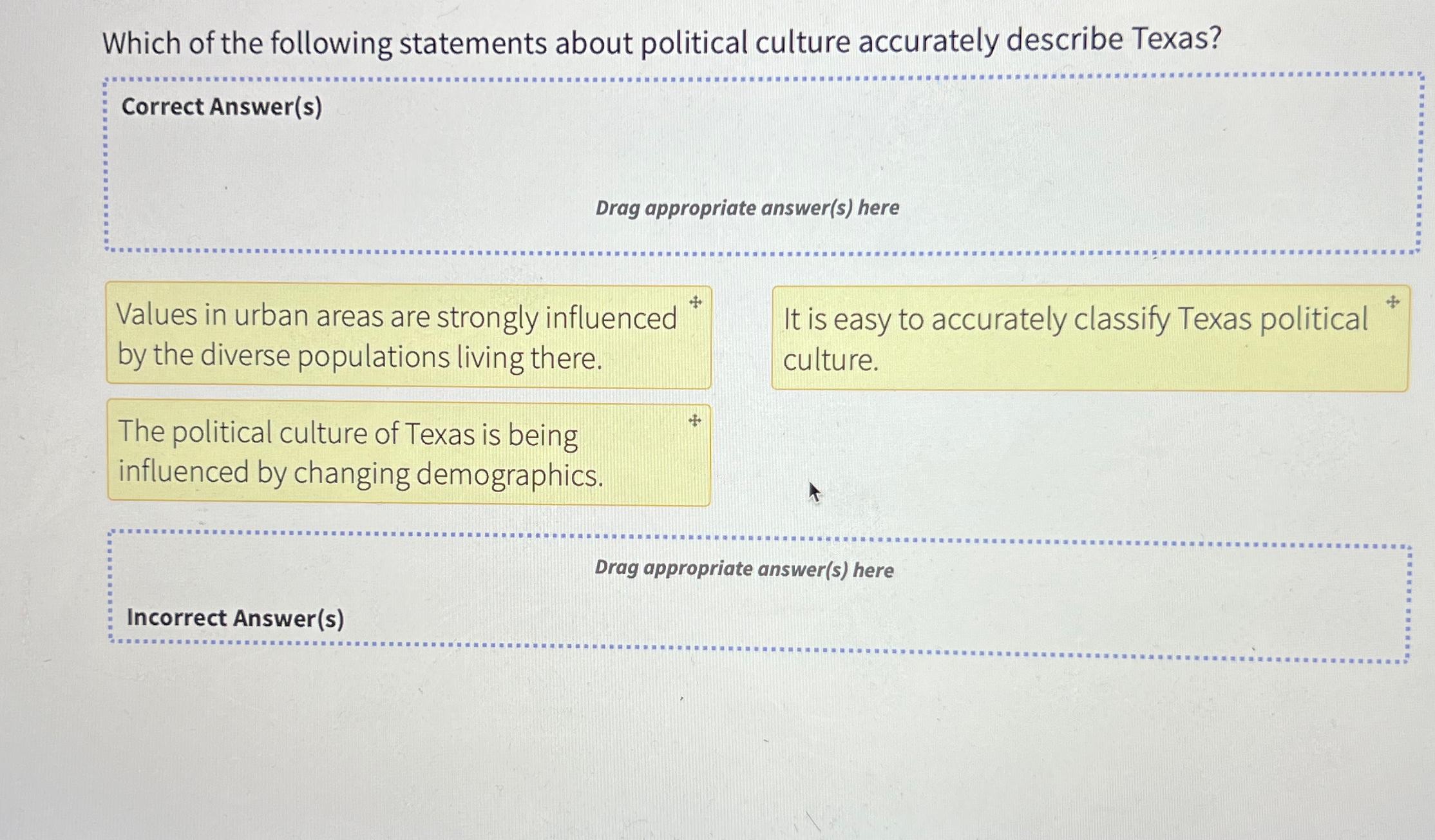Solved Which of the following statements about political | Chegg.com
