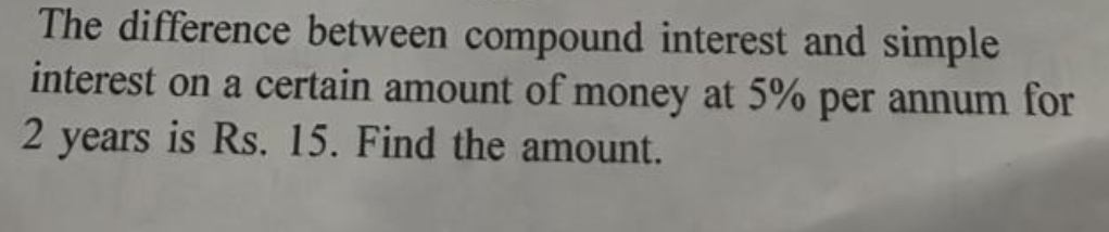 Solved The difference between compound interest and simple | Chegg.com