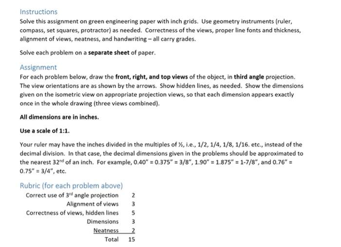 Solved Instructions Solve this assignment on green | Chegg.com