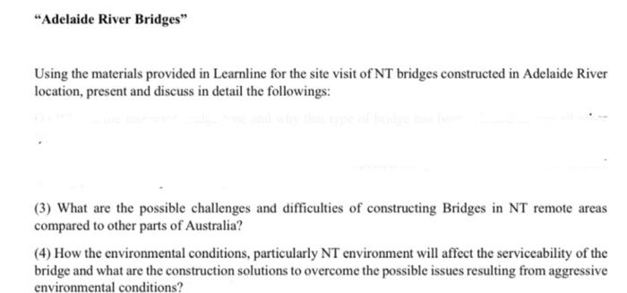 Solved Using the materials provided in Learnline for the | Chegg.com