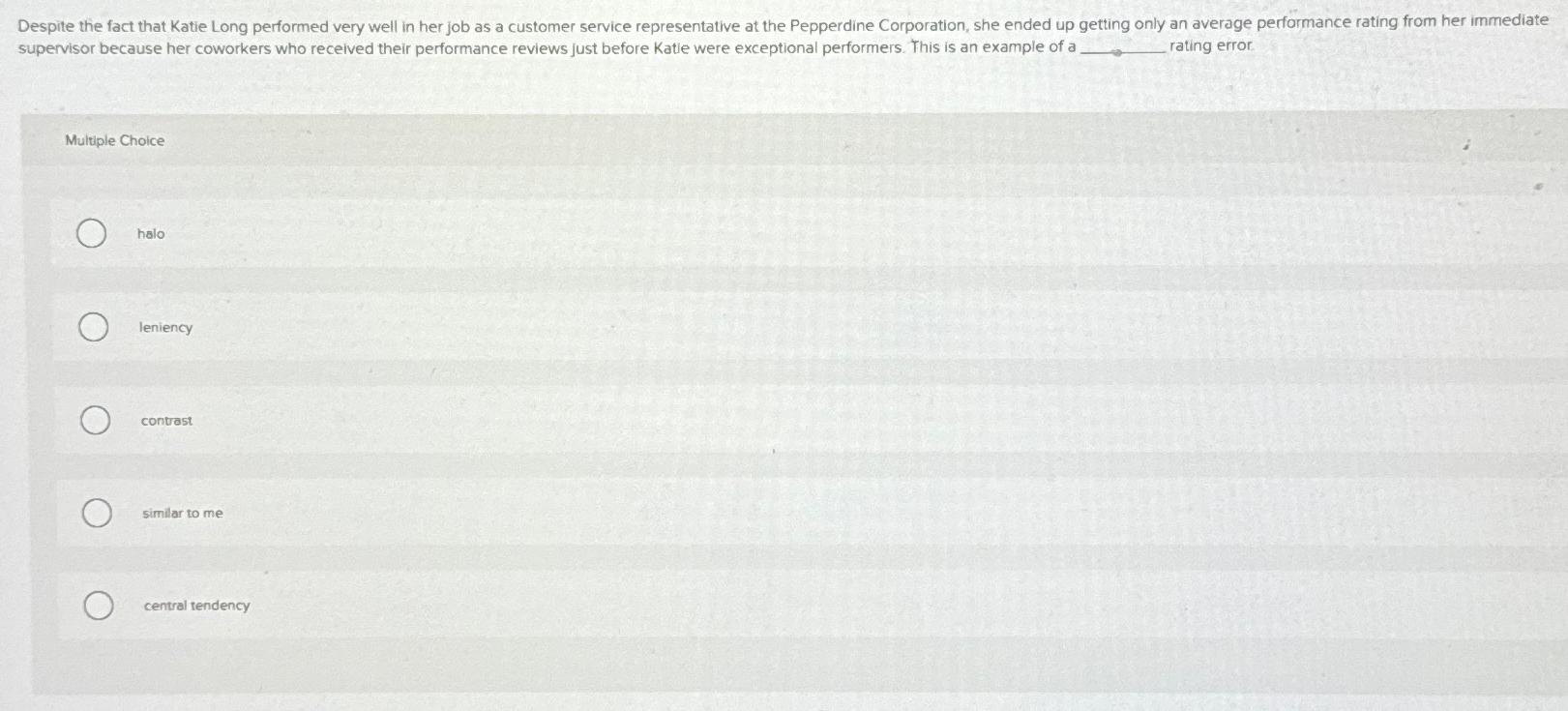 Solved supervisor because her coworkers who recelved their | Chegg.com