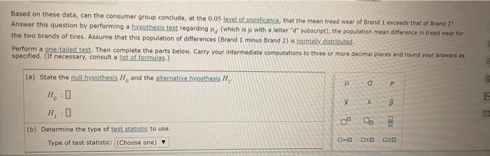 Solved A consumer products testing group is evaluating two | Chegg.com