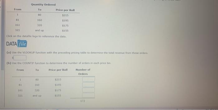 Solved Click on the datafile logo to reference the data. | Chegg.com