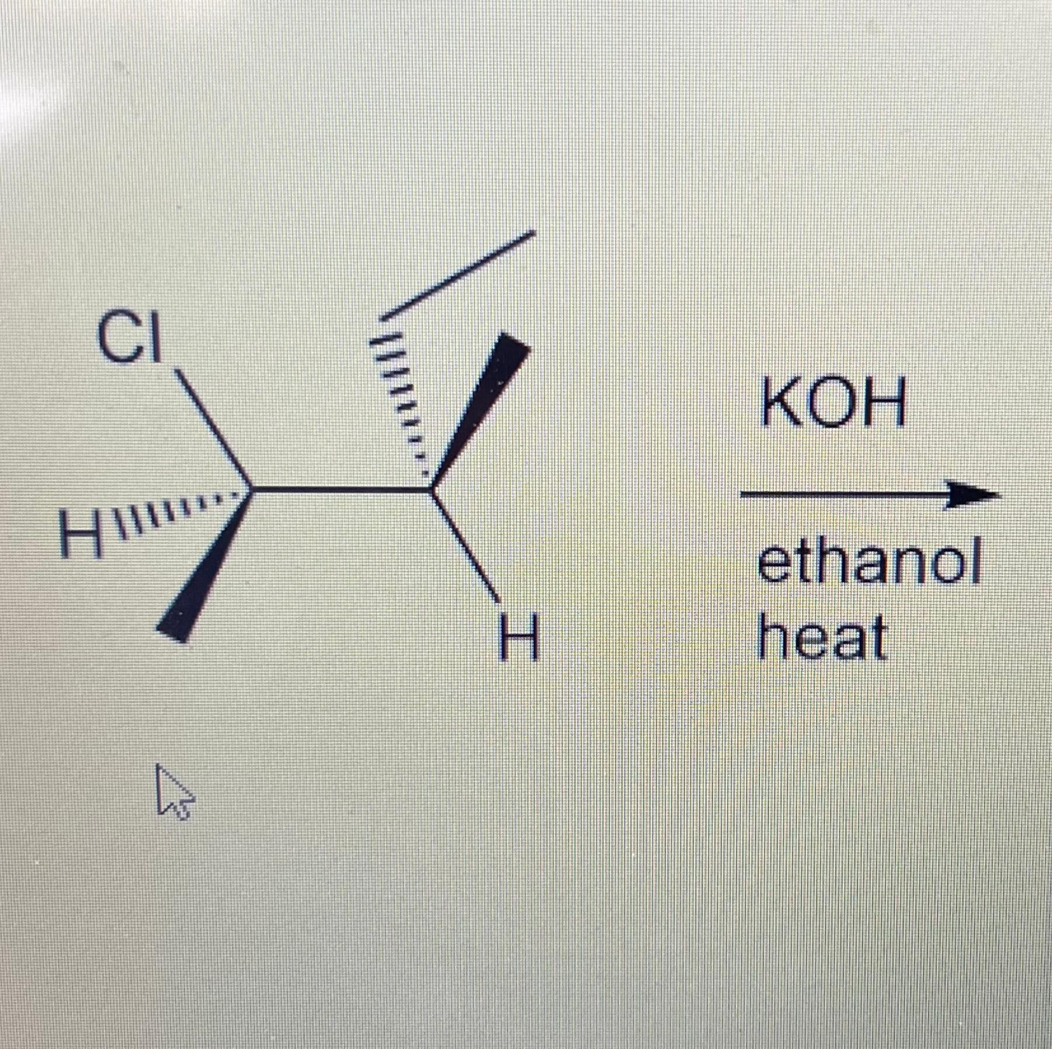Solved For the dehydrohalogenation (E2) ﻿reaction, draw the | Chegg.com
