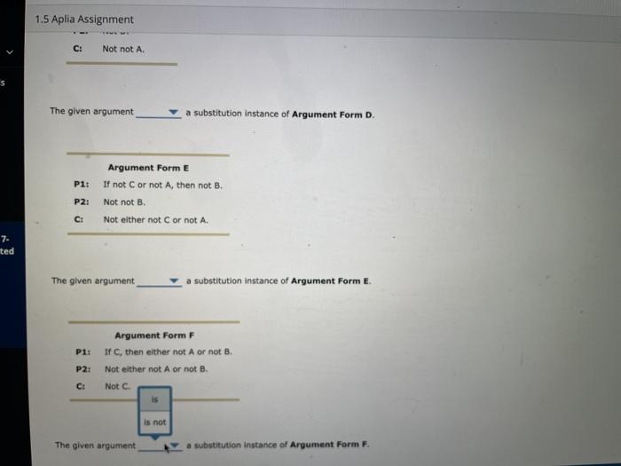 Consider the following given argument, which is a | Chegg.com