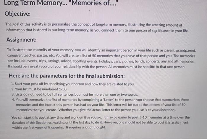 Solved The goal of this activity is to personalize the | Chegg.com