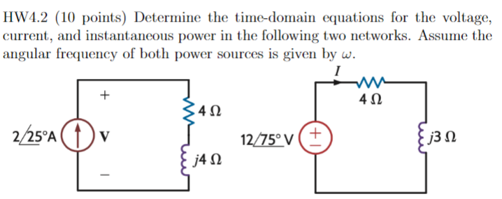 Solved HW4.2 (10 ﻿points) ﻿Determine the time-domain | Chegg.com
