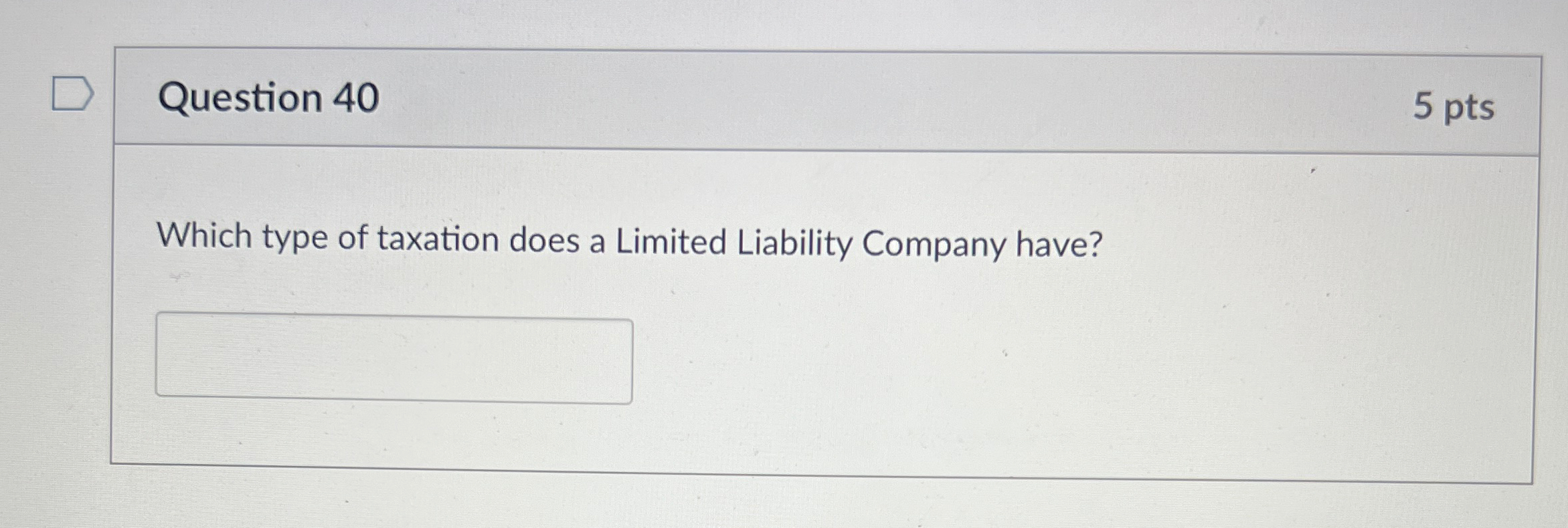 Solved Question 405 ptsWhich type of taxation does a | Chegg.com Solved Question 405 ptsWhich type of taxation does a | Chegg.com