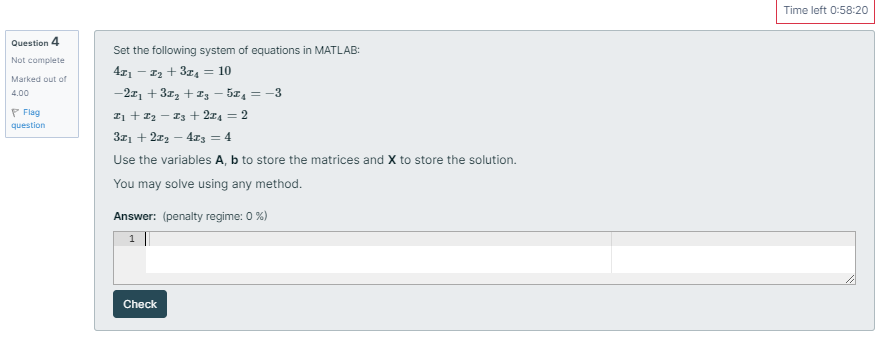 Solved Set the following system of equations in | Chegg.com