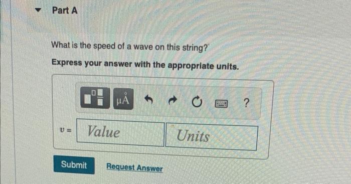 Solved The string in (Figure 1) has a linear density of | Chegg.com
