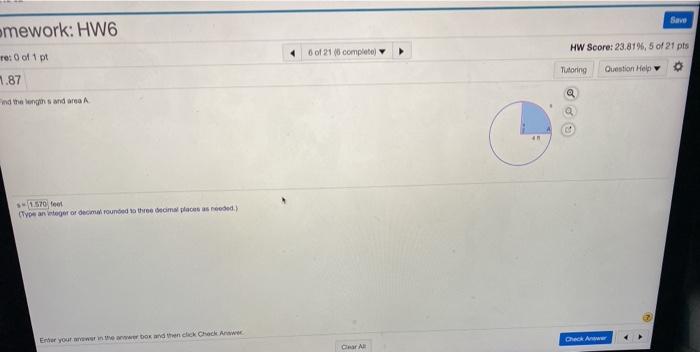 Solved Save mework: HW6 ro: 0 of 1 pt 6 of 21 (complete) HW | Chegg.com Solved Save mework: HW6 ro: 0 of 1 pt 6 of 21 (complete) HW | Chegg.com