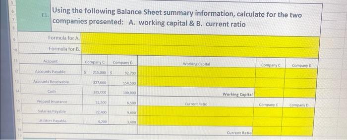 Solved Using the following Balance Sheet summary | Chegg.com