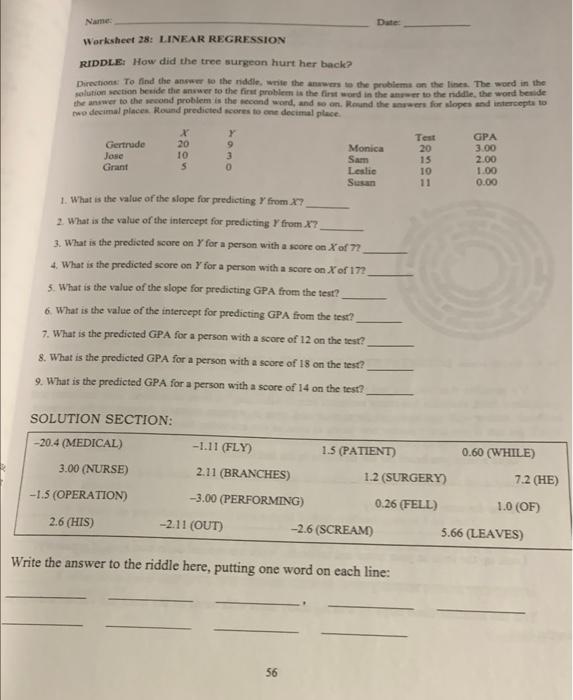 Solved RIDDLE: How did the troe surgeon hurt her back? | Chegg.com