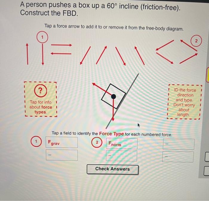 Solved A person pushes a box up a 60∘ incline | Chegg.com