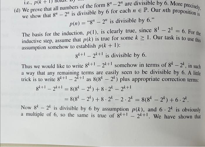 Solved 4. (a) Show that n3−n is a multiple of 6 for all n in | Chegg.com