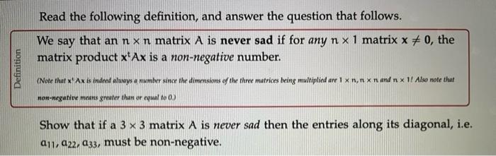 Solved Read the following algebra question. Also, provide an | Chegg.com