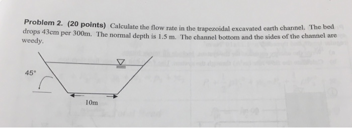 Solved Problem 2. (20 points) Calculate the flow rate in the | Chegg.com
