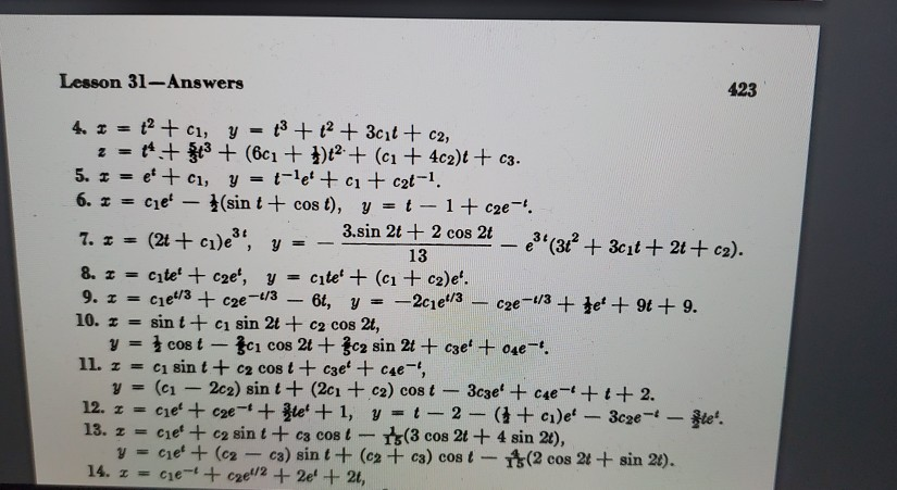Solved EXERCISE 31 -C 1 2. 3e-, Solve each of the following | Chegg.com