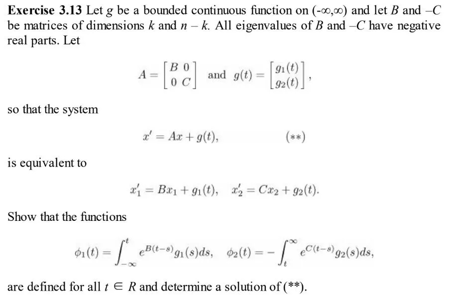 Solved Exercise 3.13 ﻿Let g ﻿be a bounded continuous | Chegg.com
