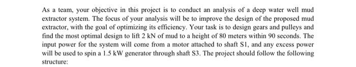 Solved As a team, your objective in this project is to | Chegg.com